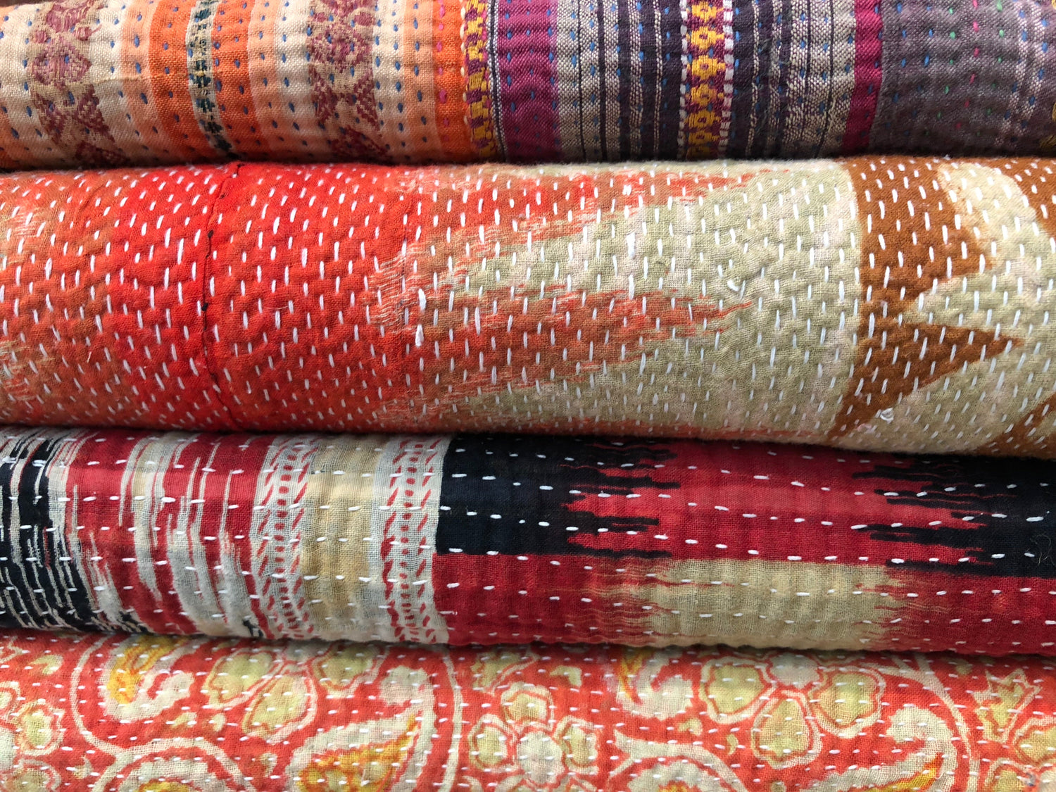 Kanthas | Vintage Kantha Quilts, Throw Blankets, Cushions, Rugs ...