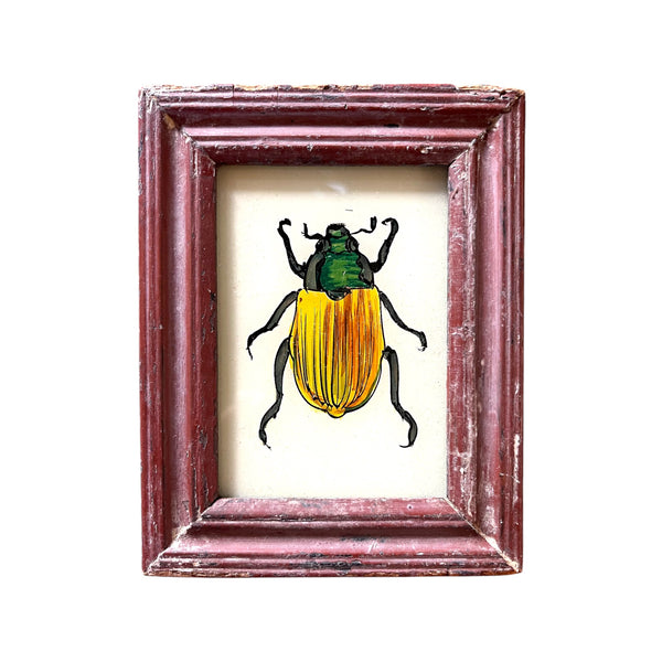 Mini Beetle Glass Painting – Samarkand Design