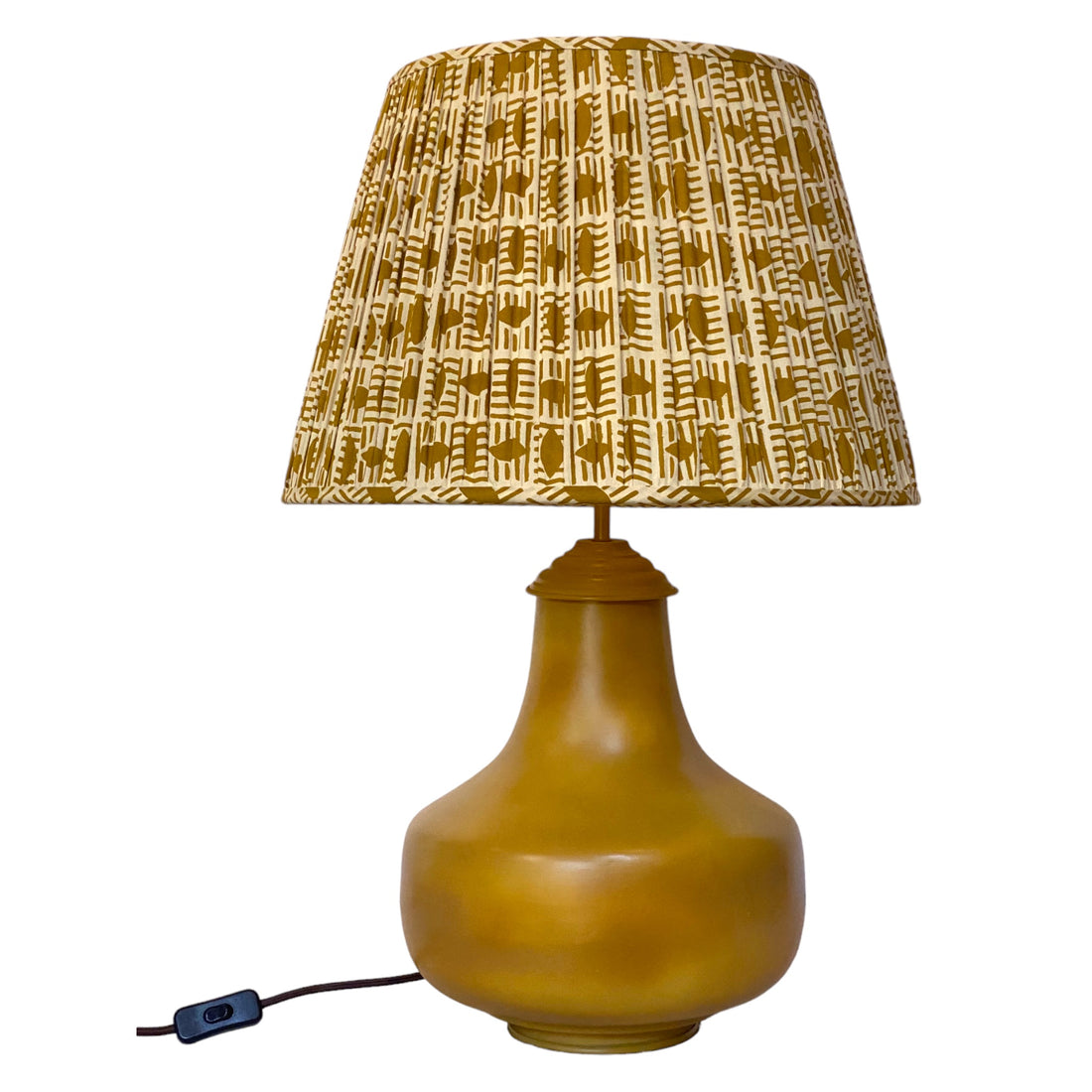 Priyanka Large Yellow Table Lamp – Samarkand Design