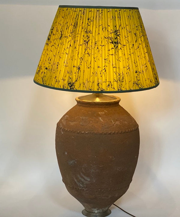 Very Large Turkish Terracotta Pot Lamp Base – Samarkand Design